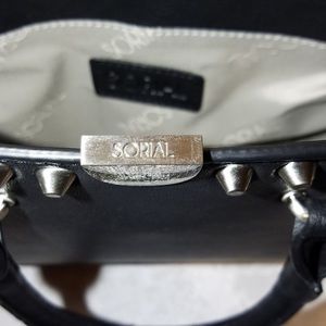 Sorial | Bags | Nwtsorial Parker Satchelhandbag Black Leather | Poshmark
